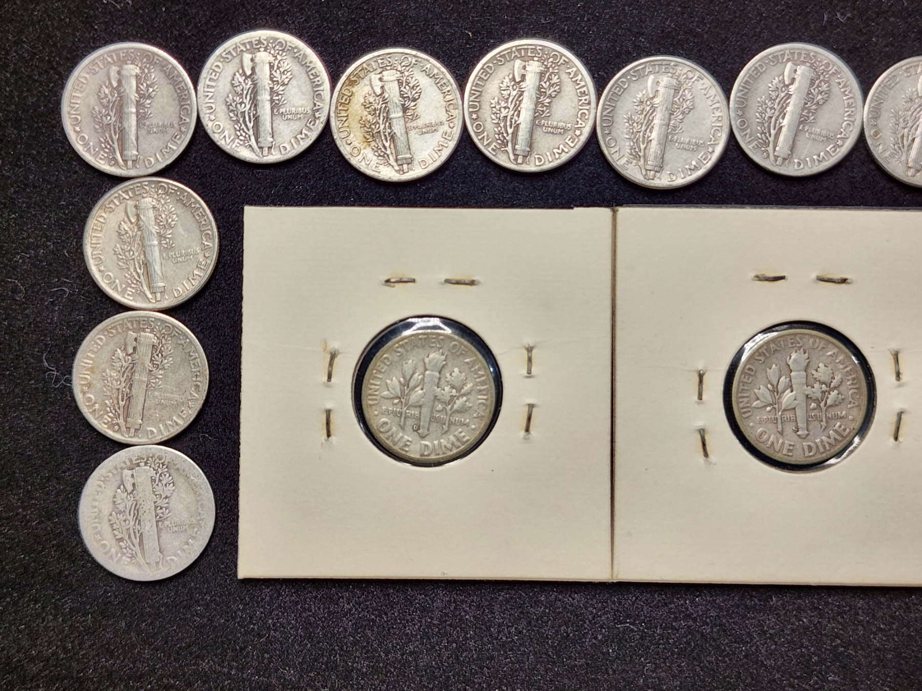 $2 Face Value in Assorted 90% Silver Dimes - Bosley Auctioneers