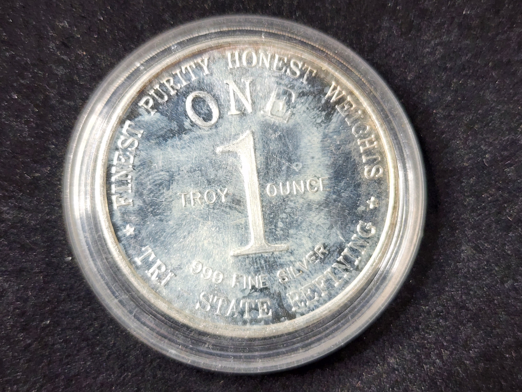 1 Troy Ounce .999 Fine Silver Tri State Refining Bicentennial Round in ...