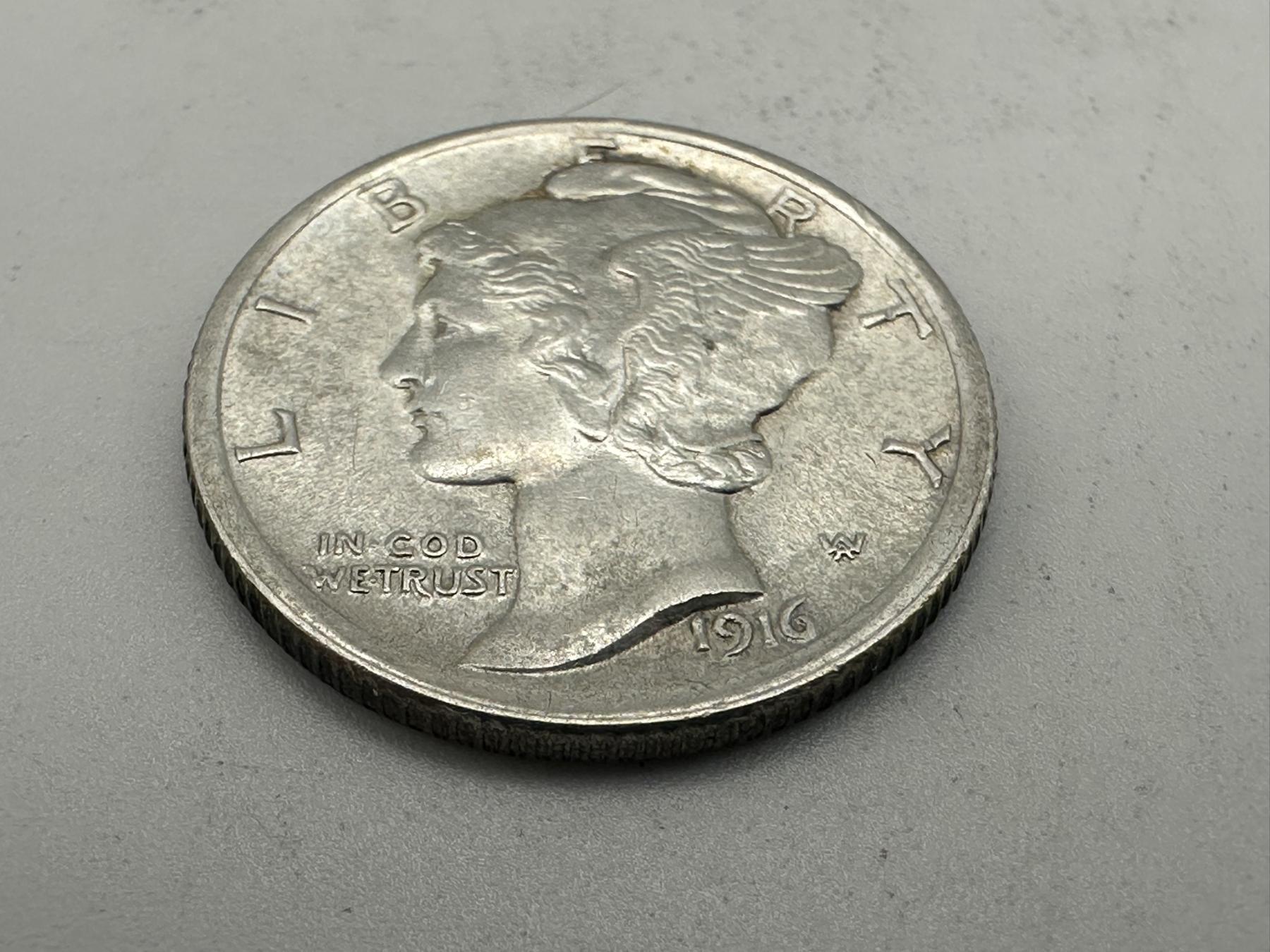 1916 Mercury Dime - Very High Condition - First Year of Issue - Superb ...