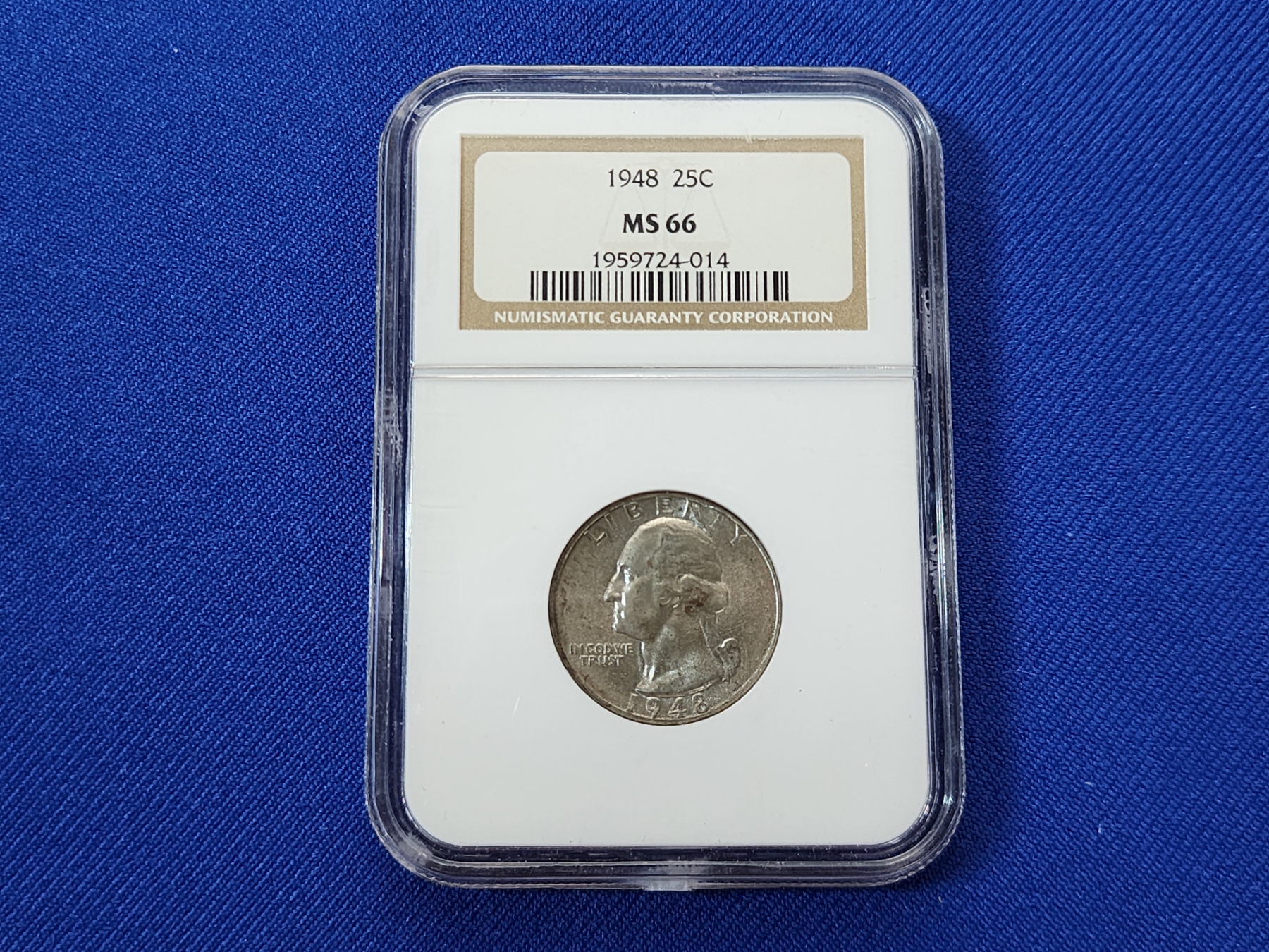 NGC MS 66 1948 Silver Washington Quarter - Bosley Auctioneers
