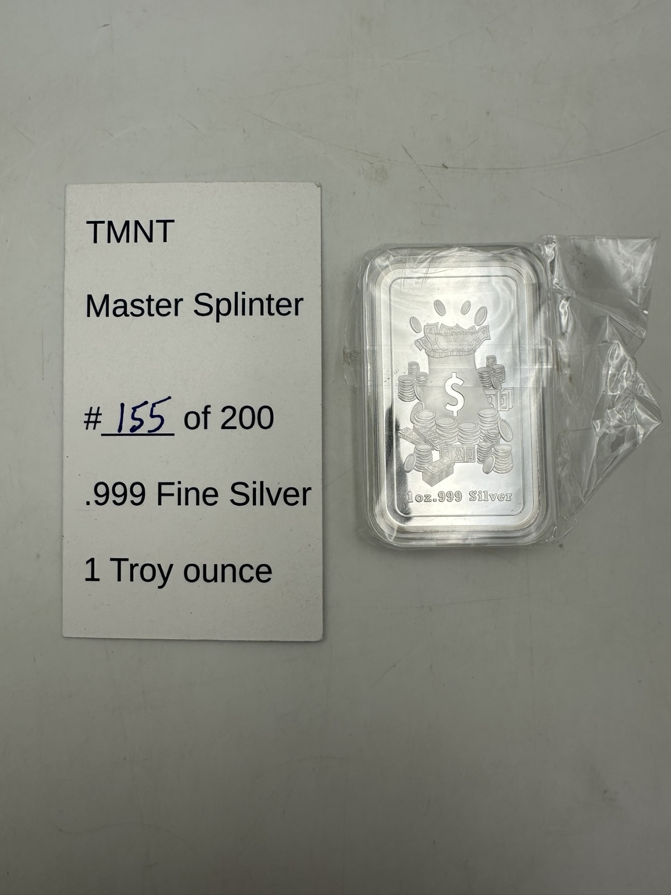 1 oz.999 Silver Teenage Mutant Ninja Turtles + COA - ONLY 200 MADE ...