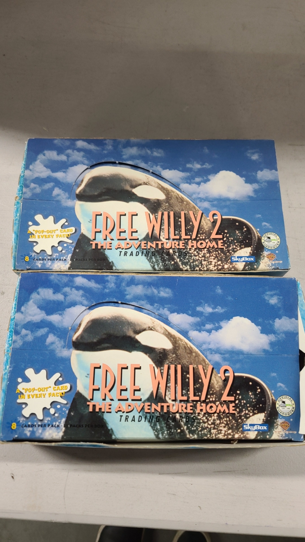 (2) 1995 "Free Willy 2" Unsealed Boxes Of Loose Trading Cards - Bosley ...