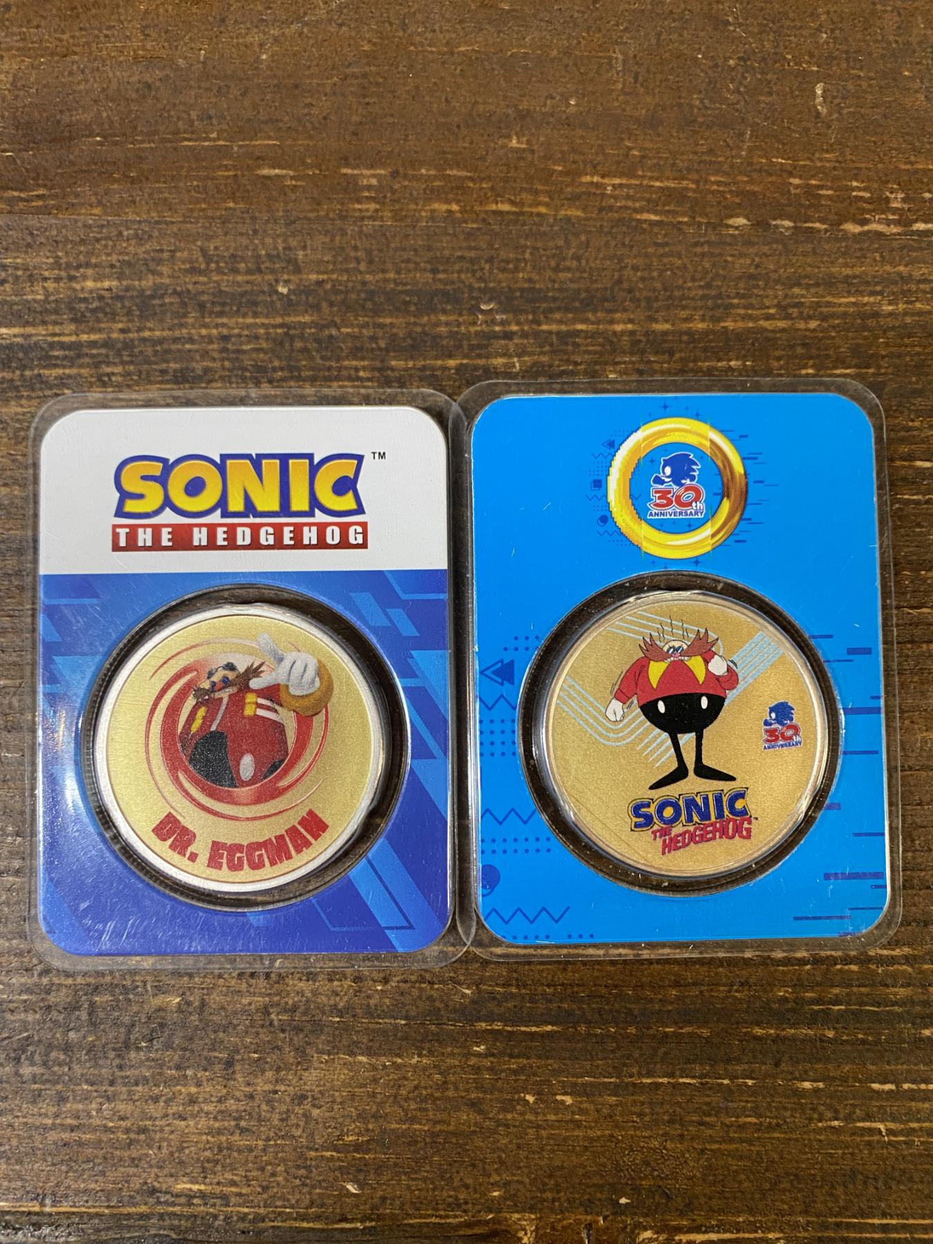 Lot of 2 - Sonic Hedgehog 1oz Silver Rounds - Bosley Auctioneers