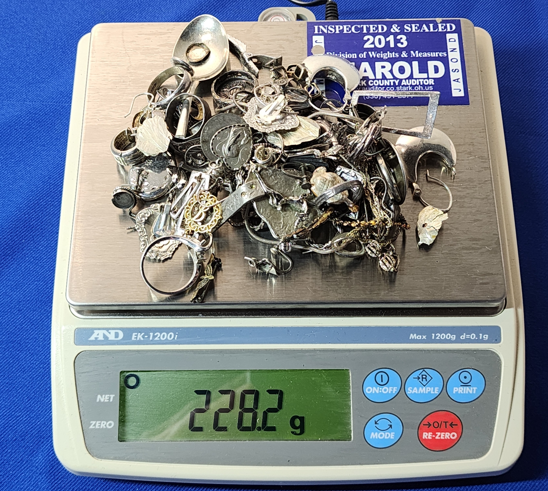 Large Assortment of Sterling Silver Jewelry Pieces: Rings, Bracelets ...