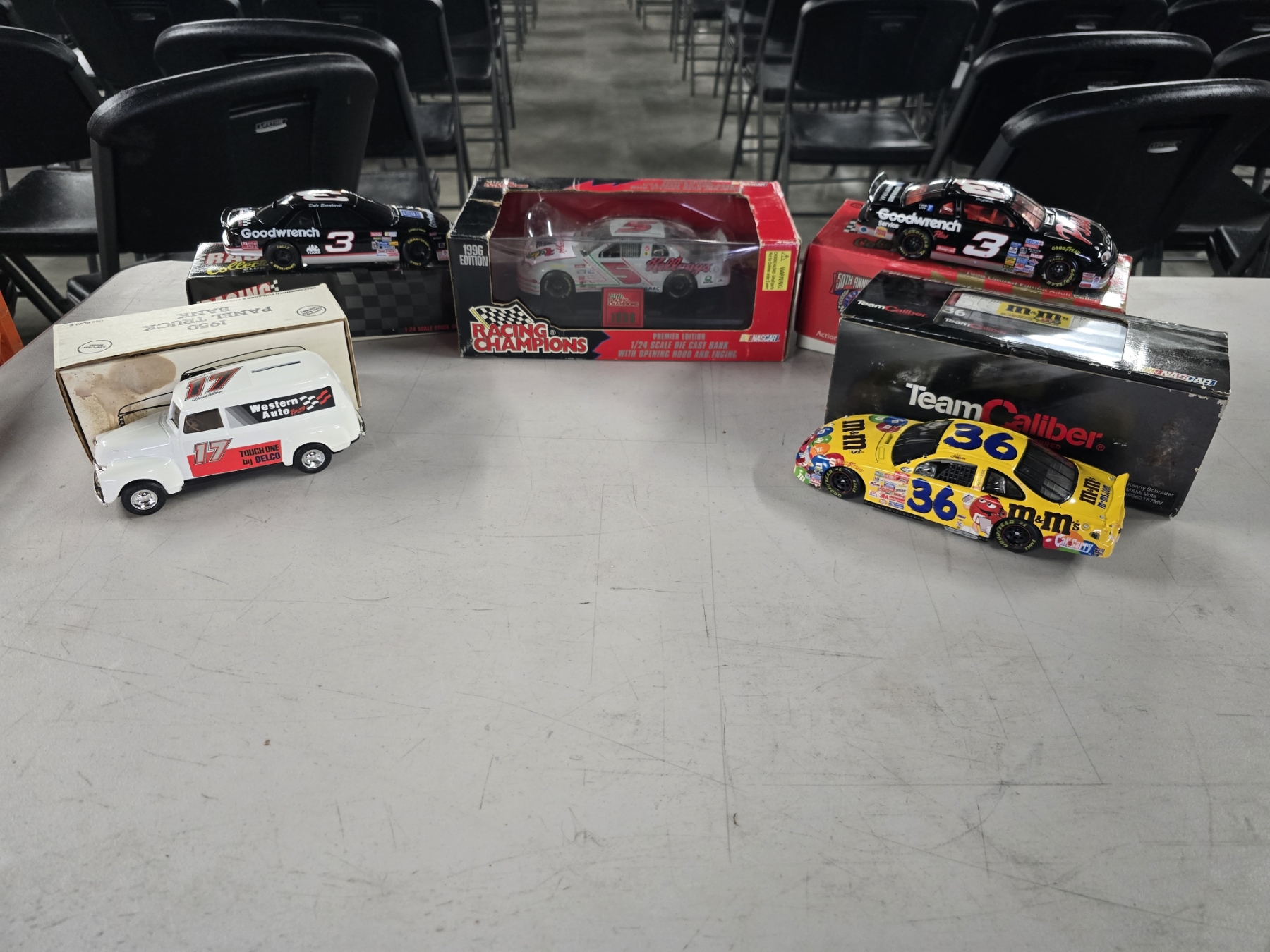Lot of 5 Die Cast Cars - M&Ms, Goodwrench, Western Auto, Kellogg's ...