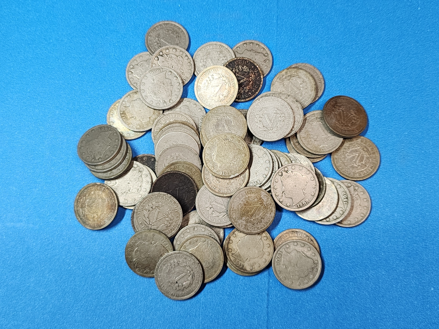 Nice Lot of Assorted Years United States Liberty Head "V" Nickels FV ...
