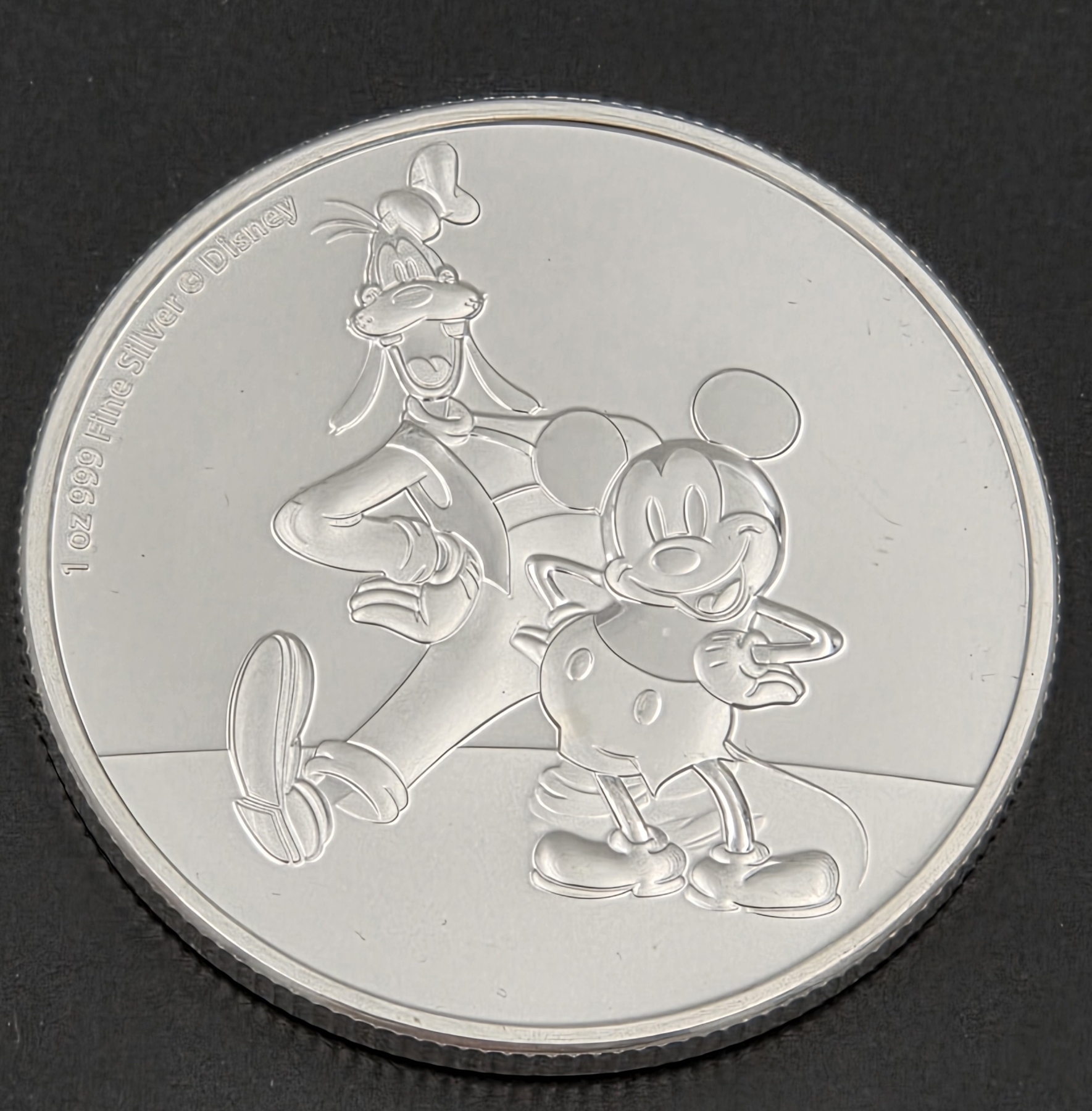 2021 Disney Mickey Mouse & Goofy 1oz Fine .999 Silver Two Dollar Niue ...
