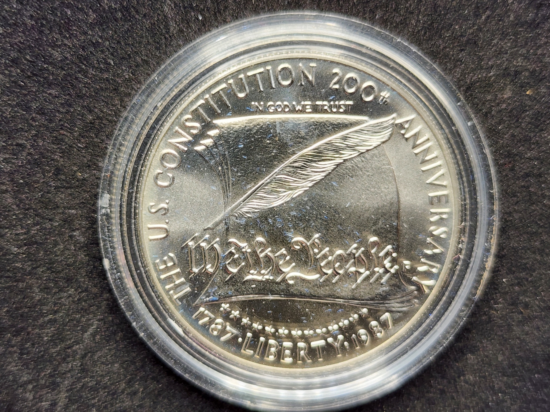 1987-P Silver Dollar - Constitution 200th Anniversary Commemorative ...