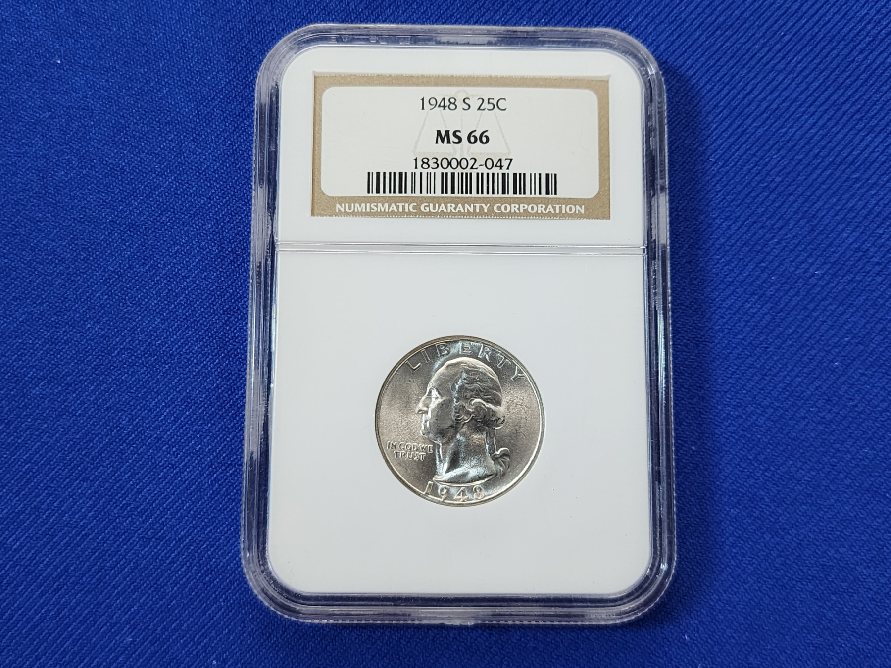 NGC MS 66 1948-S Silver Washington Quarter - Bosley Auctioneers