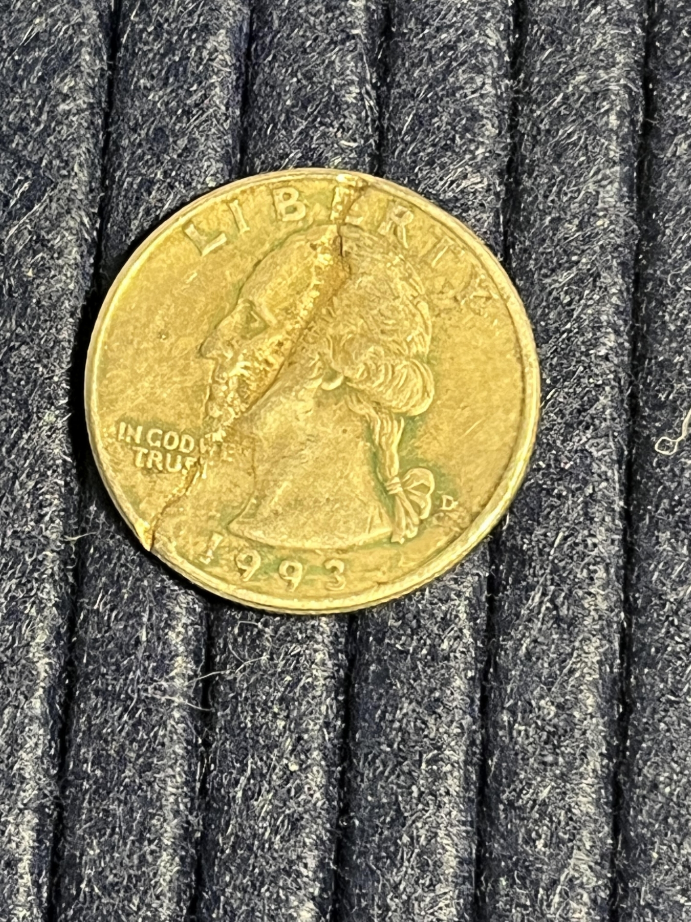 1993 Die Break Error Quarter - Bosley Auctioneers