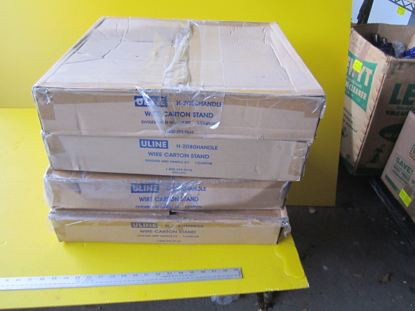 4 WIRE CARTON STAND DIVIDERS HANDLE KITS W/2 BOTTOM SHELF DIVIDERS