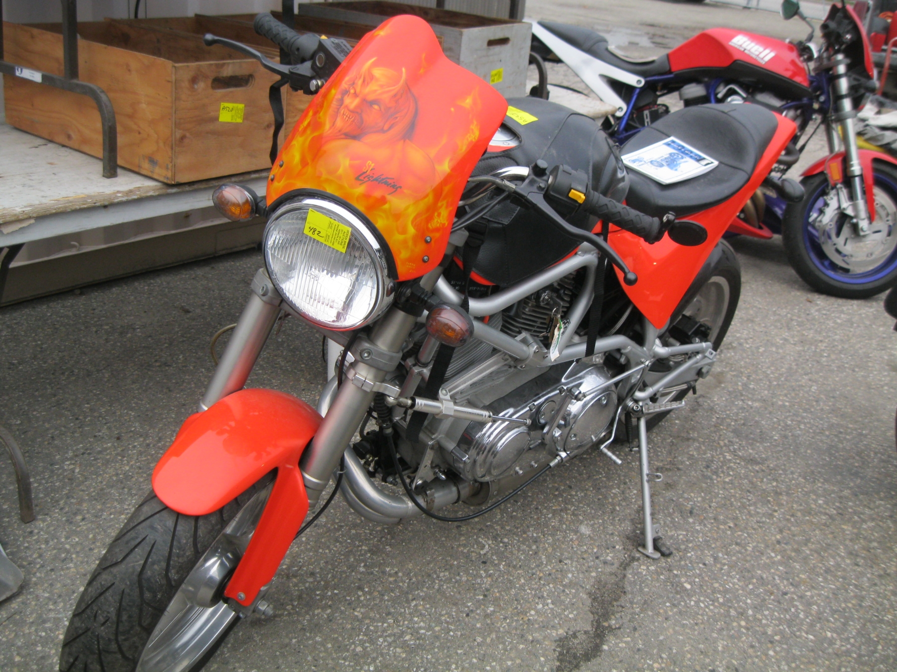 1998 ORANGE BUELL 1200CC MOTORCYCLE S1 LIGHTNING, 25,876KMs - CONDITION ...