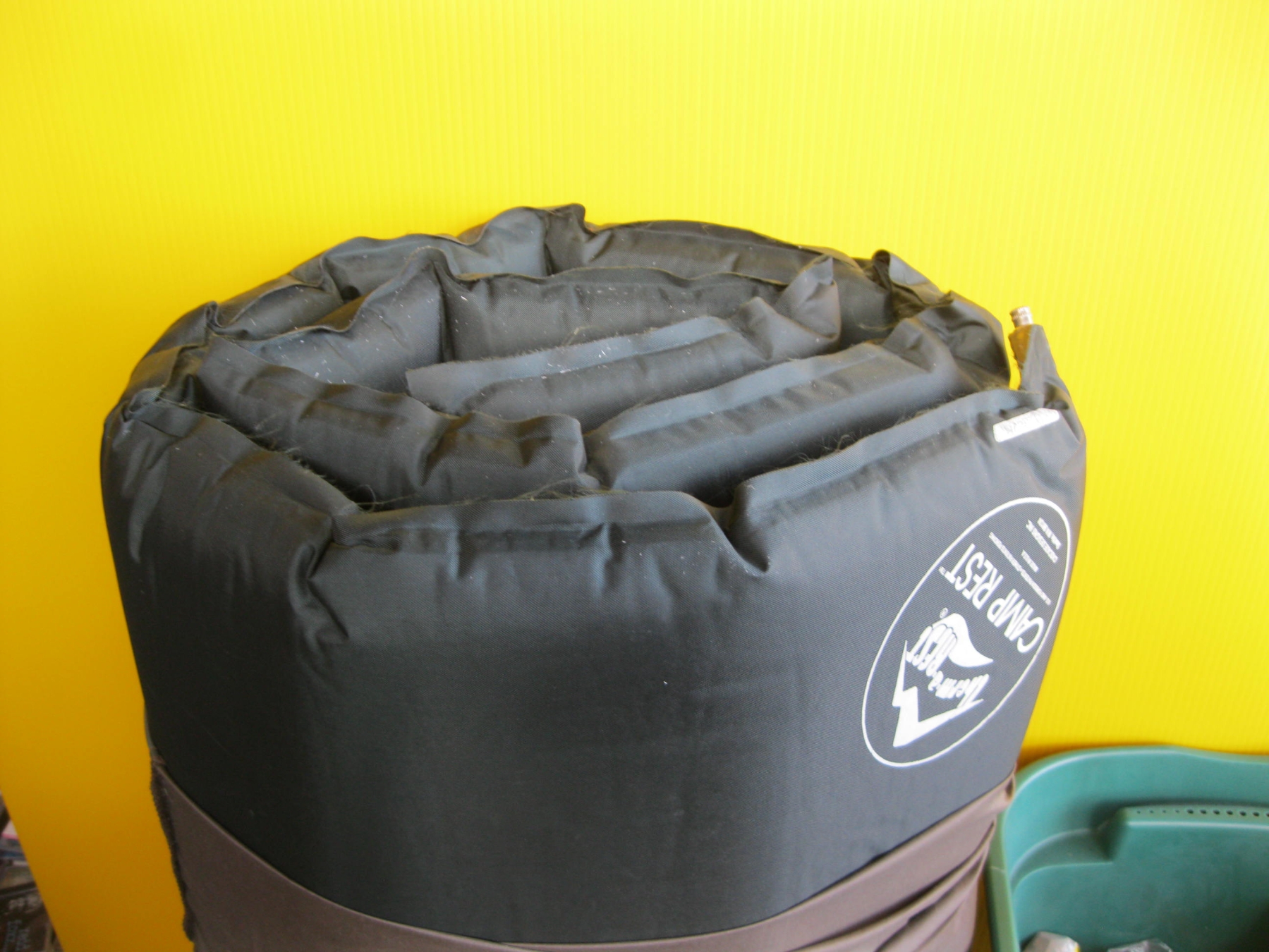 ASST. SLEEPING BAGS & BIN OF CAMPING ITEMS