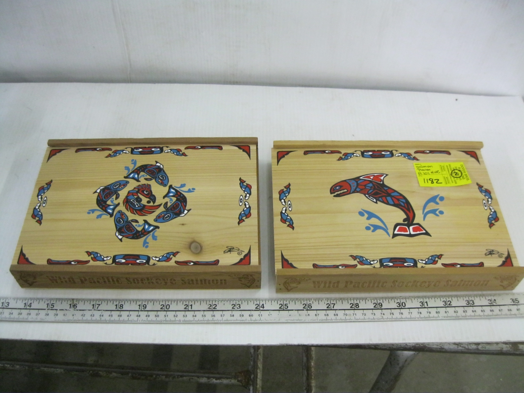 2 WILD SALMON BOXES - "SALMON" & "THE RAVEN"