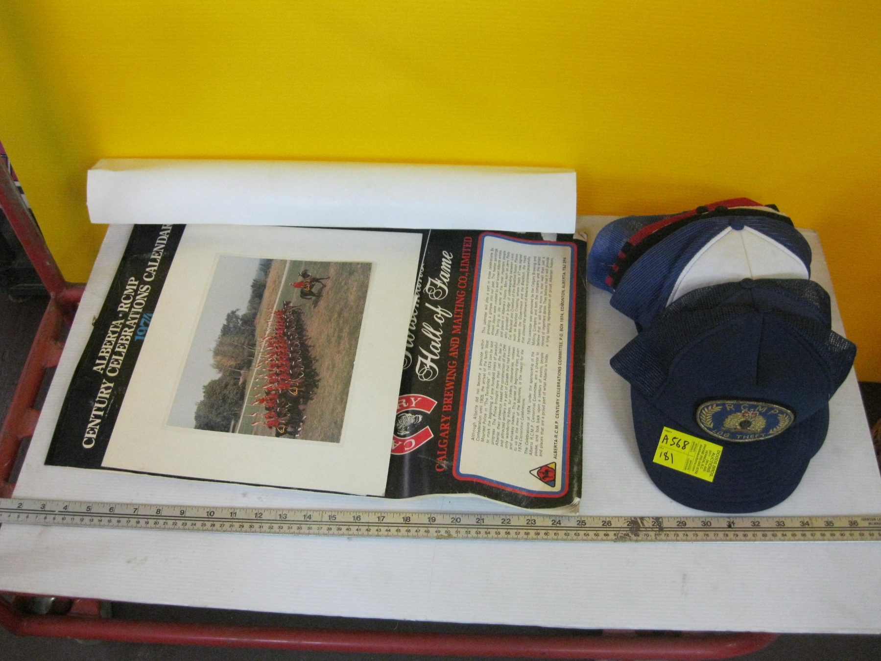 COLLECTABLE RCMP HATS, CALENDARS, ETC.