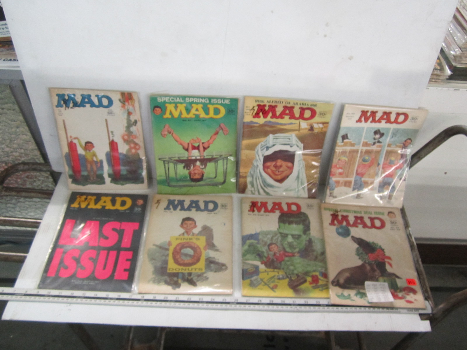 8 EARLY EDITIONS OF MAD MAGAZINE