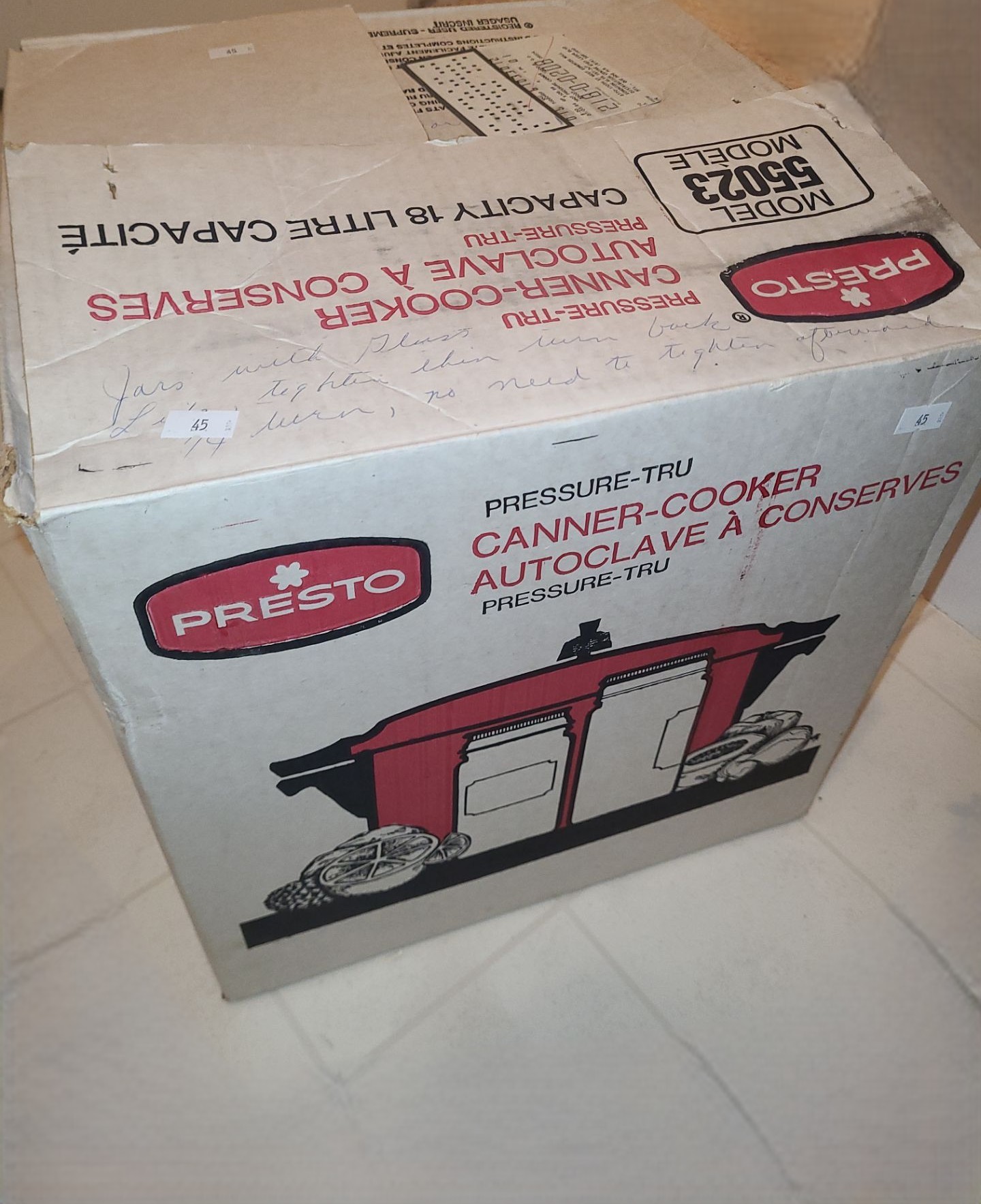Presto Model 55023 Pressure-Tru Canner-Cooker - Beck Auctions Inc.