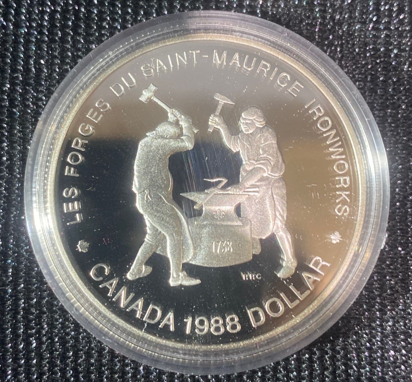 250th Anniversary of the Saint-Maurice Iron-Works Dollar 50% Silver 23. ...