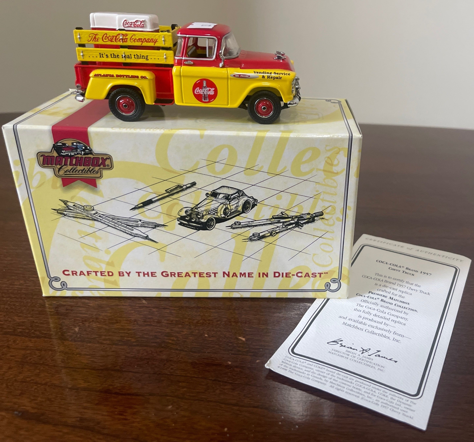1957 Chevy Truck Coca Cola Matchbox Collectibles Beck Auctions Inc