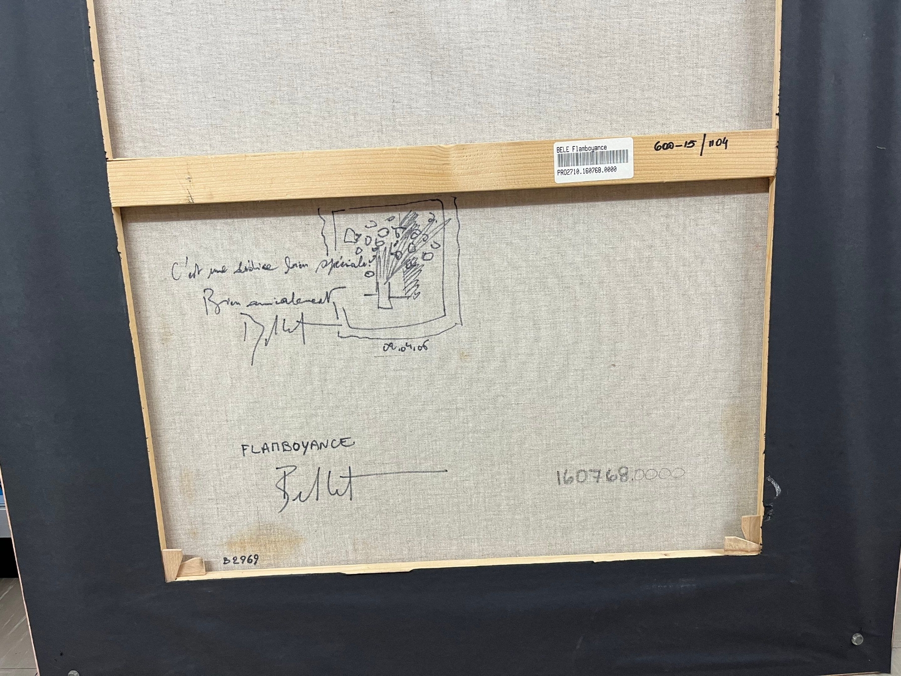 Emile Bellet. Titled flamboyance original Oil On Canvas with artist ...