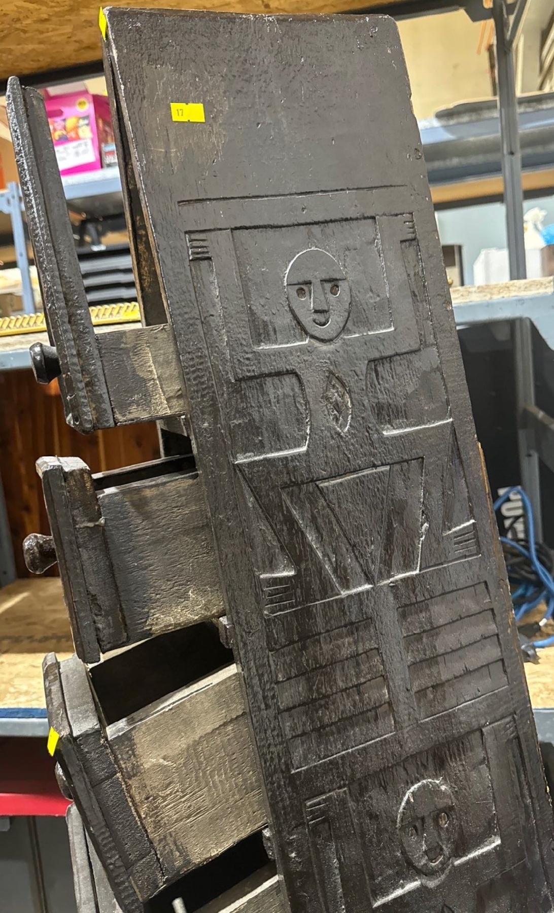 Egyptian Sarcophagus King Tut Style Curio Cabinet - 18W, 10D, 55T ...