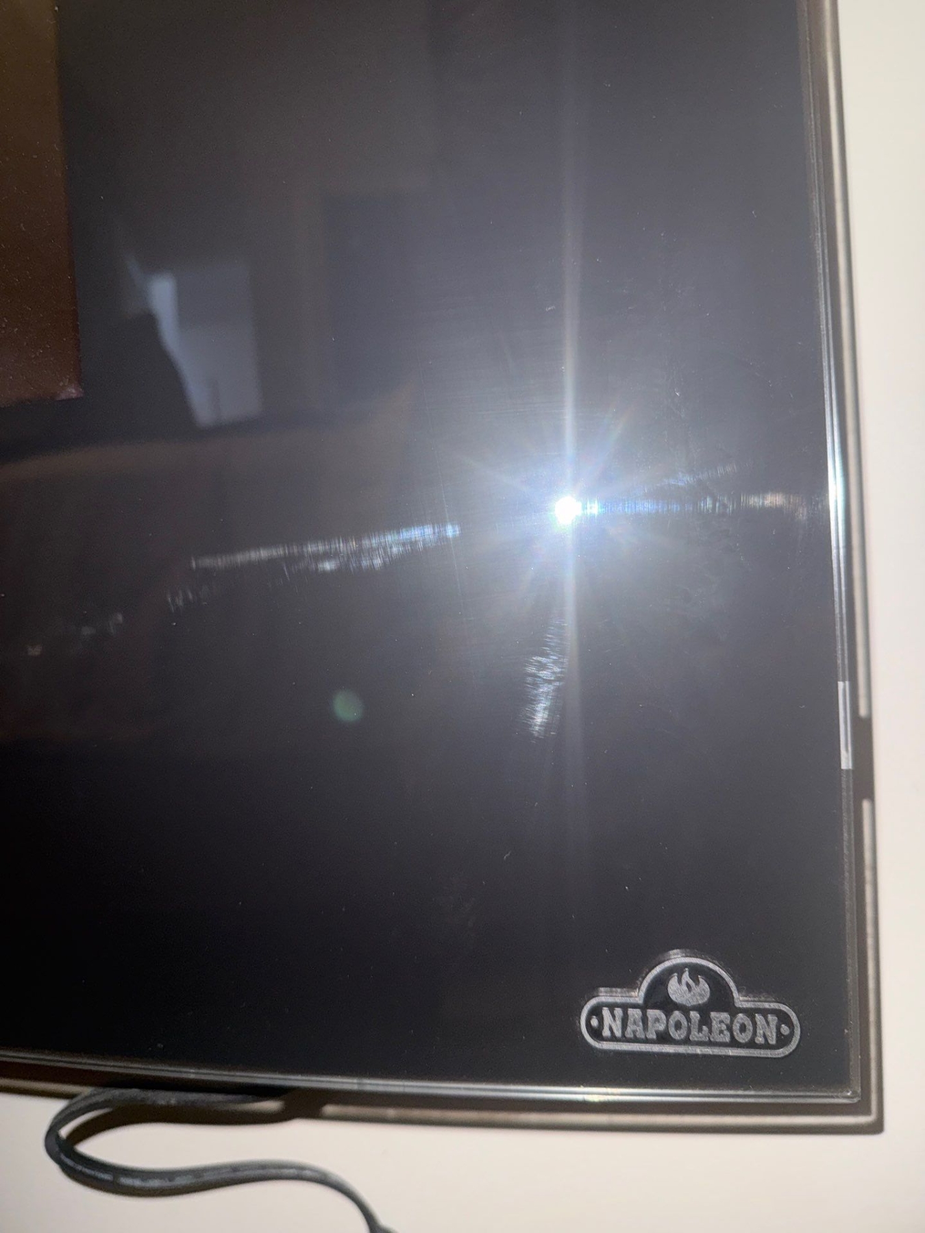 Wall Mounting Electric Fireplace w/ Faux Crystal Embers & Simulated ...