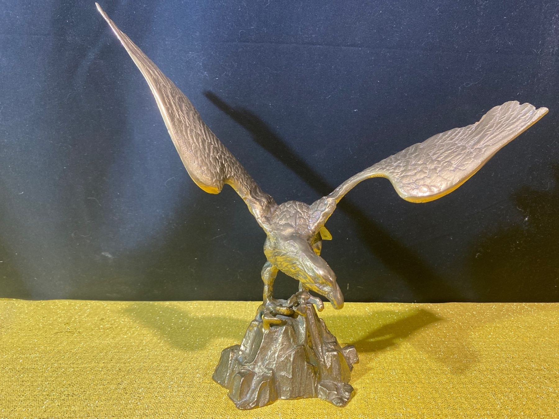 Mid Century Bronze Eagle Sculpture - Beck Auctions Inc.