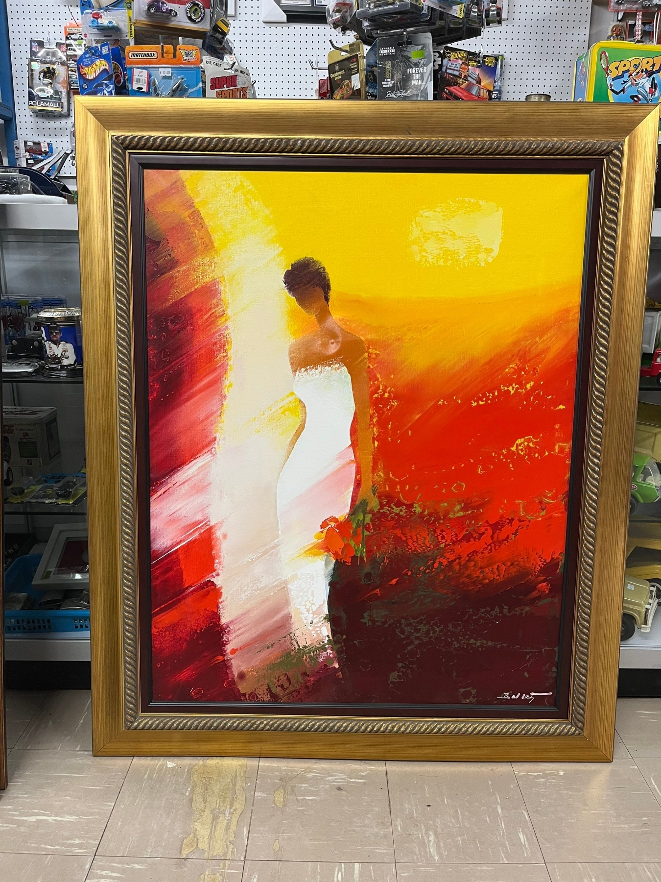 Emile Bellet. Titled flamboyance original Oil On Canvas with artist ...