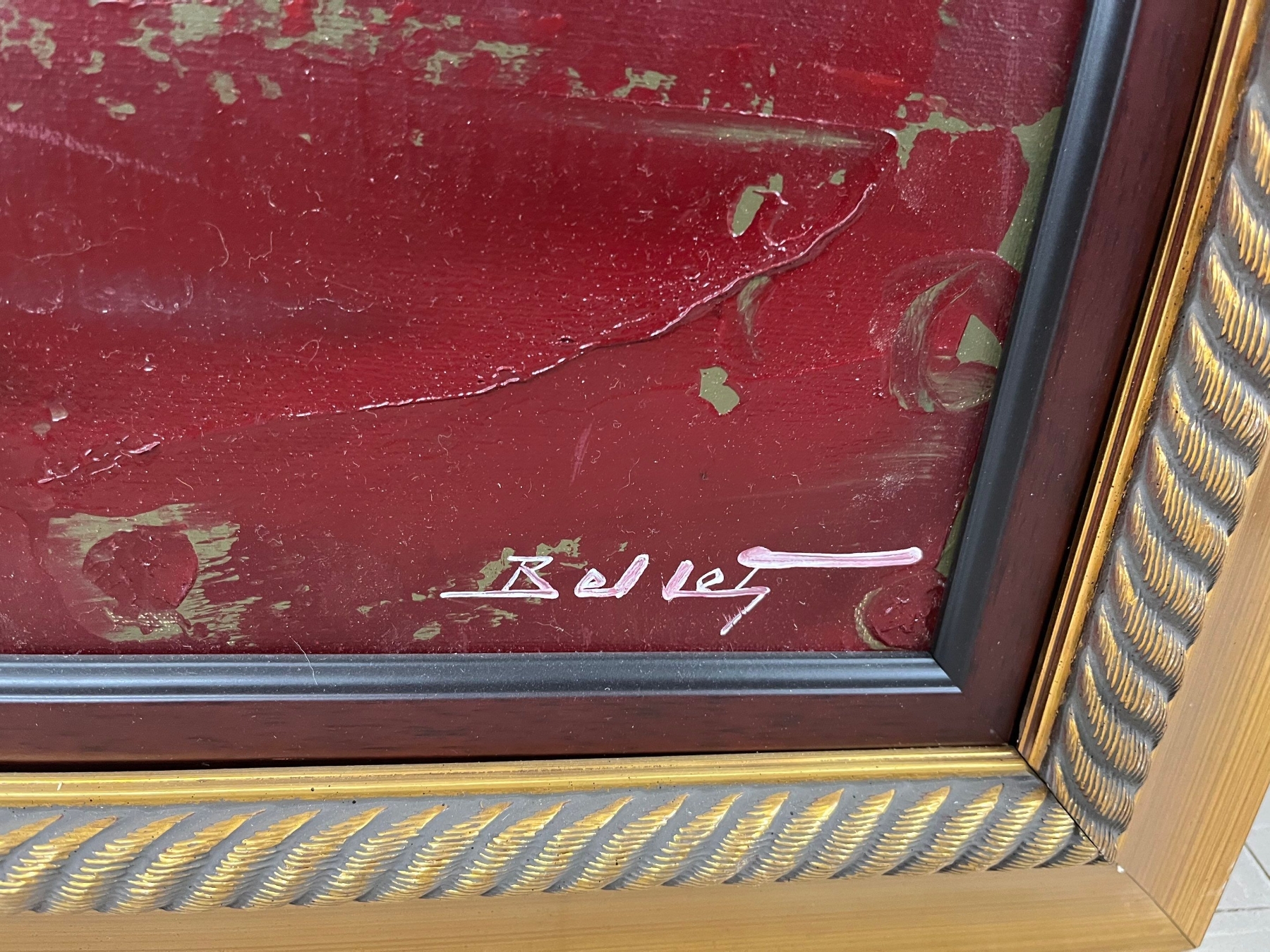 Emile Bellet. Titled flamboyance original Oil On Canvas with artist ...