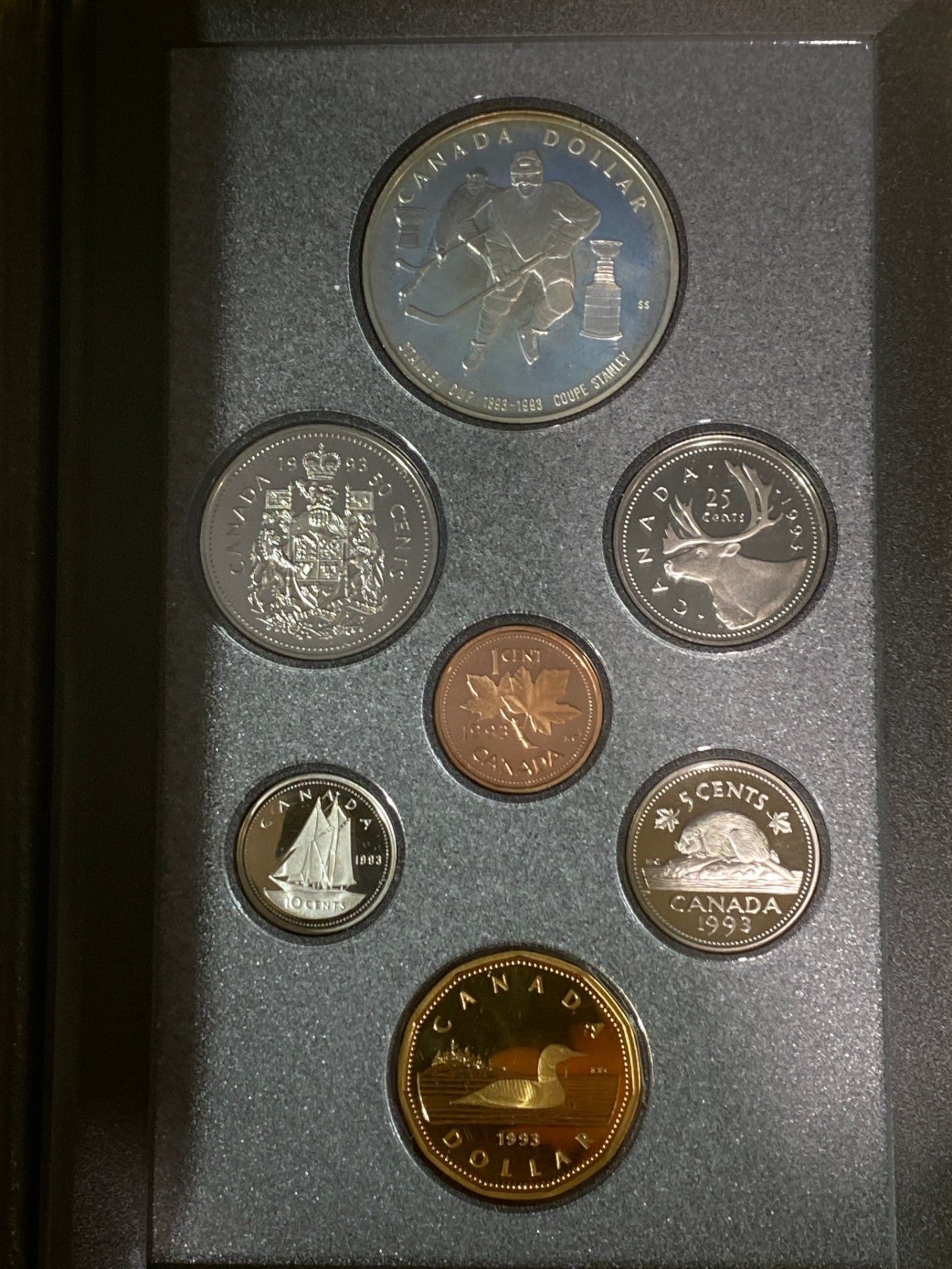 1993 Canadian Proof Dollar Set Commemorating the 100th Anniversary of ...