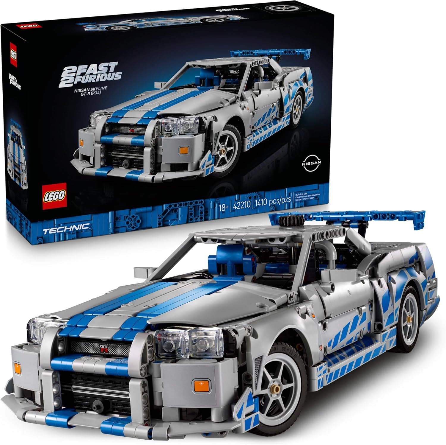 LEGO TECHNIC 2 FAST 2 FURIOUS NISSAN SKYLINE GT-R (R34) CAR - DIY KIT ...
