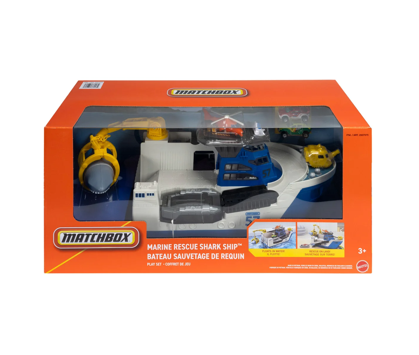 MATCHBOX MARINE RESCUE SHARK SHIP