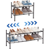 STORAGE MANIAC EXPANDABLE STACKABLE SHOE RACK FOR CLOSET