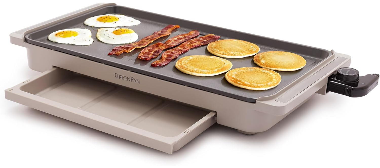GREENPAN - ADVANCED 10.5" X 20" ELECTRIC GRIDDLE WITH WARMING DRAWER