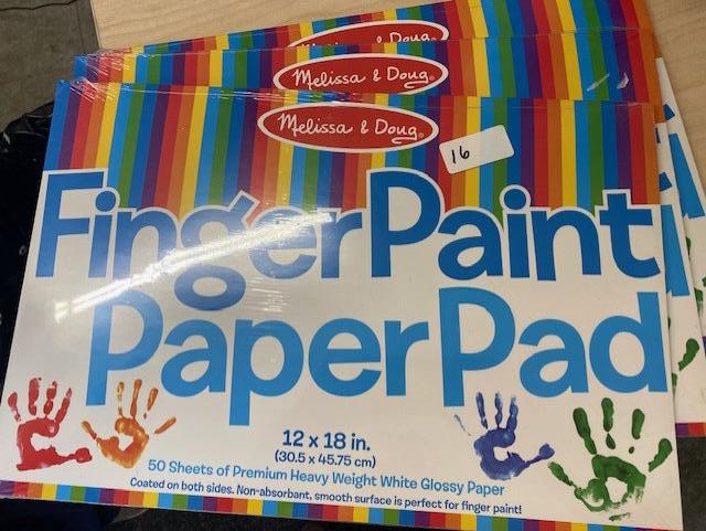 150 SHEETS OF PREMIUM HEAVY WEIGHT WHITE GLOSSY PAPER, FINGER PAINT ...