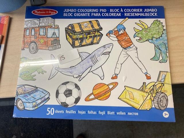JUMBO COLORING PADS 50 SHEETS 28X35cm (11X14in) MELISSA&DOUG