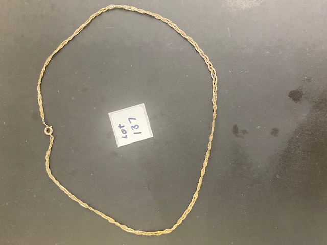 GOLD CHAIN 3 STRANDS BRAIDED