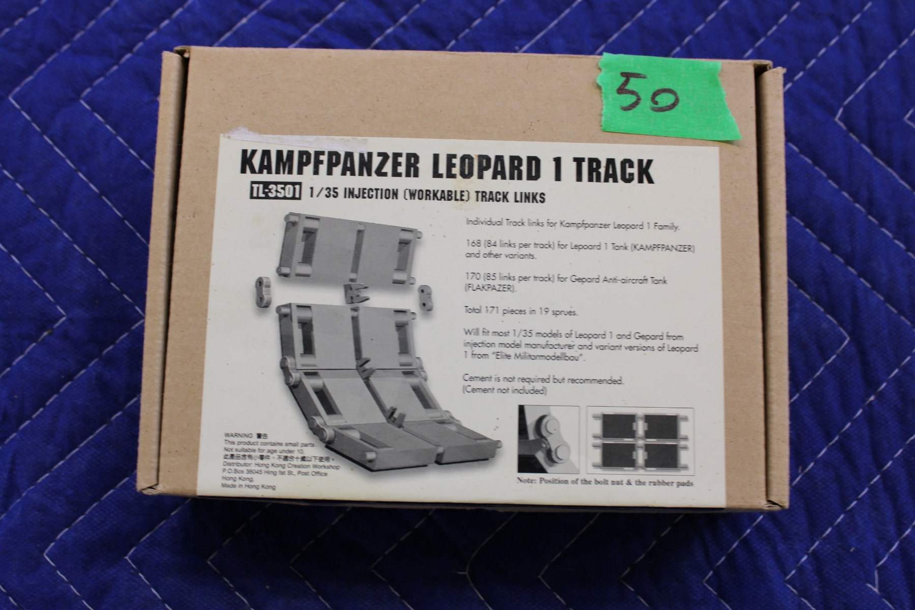 Kampfpanzer Leopard 1 Track 1:35 Scale Military Model Parts