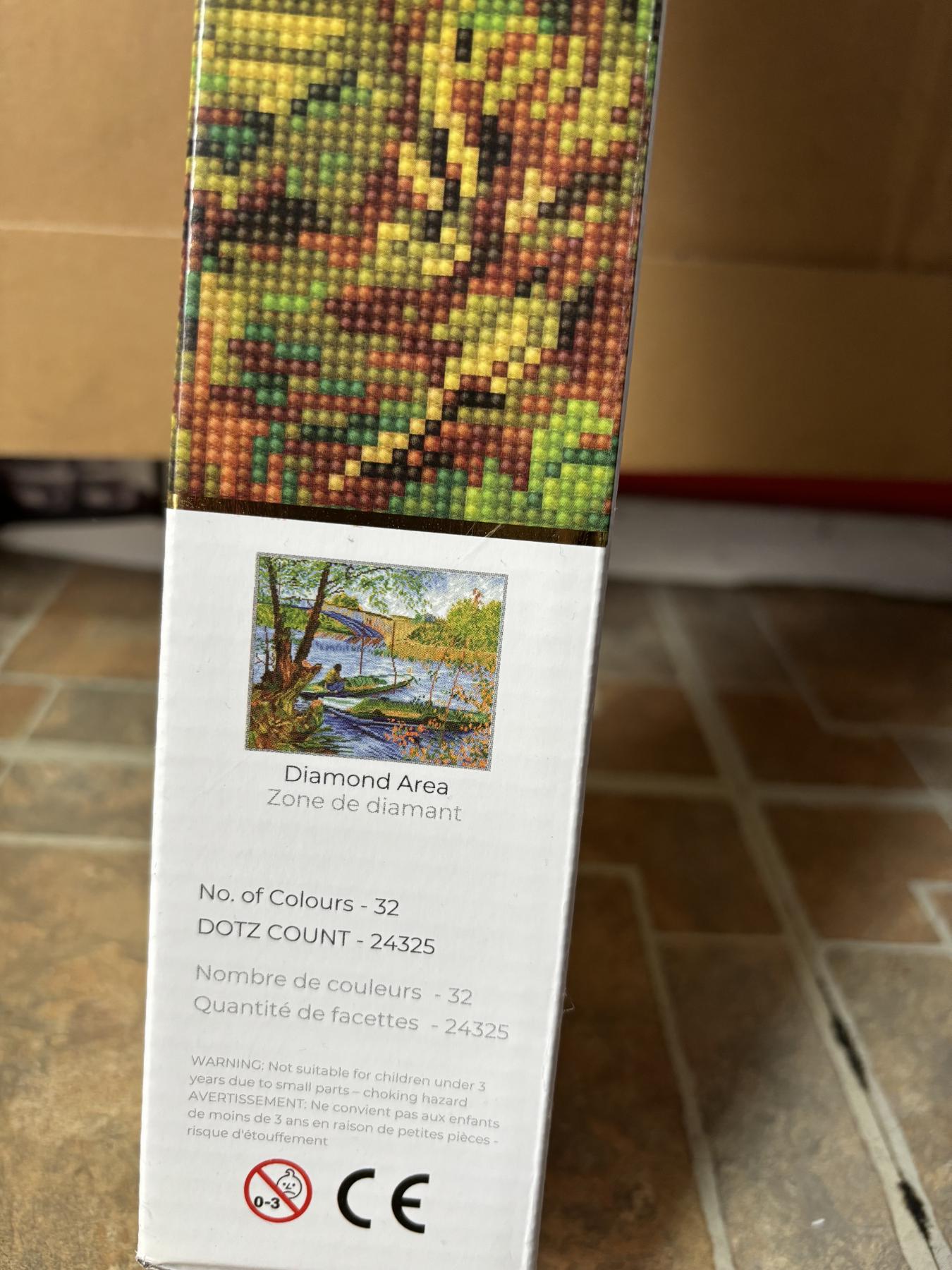 Diamond Dots Painting Set - Fishing In Spring (Van Gogh)