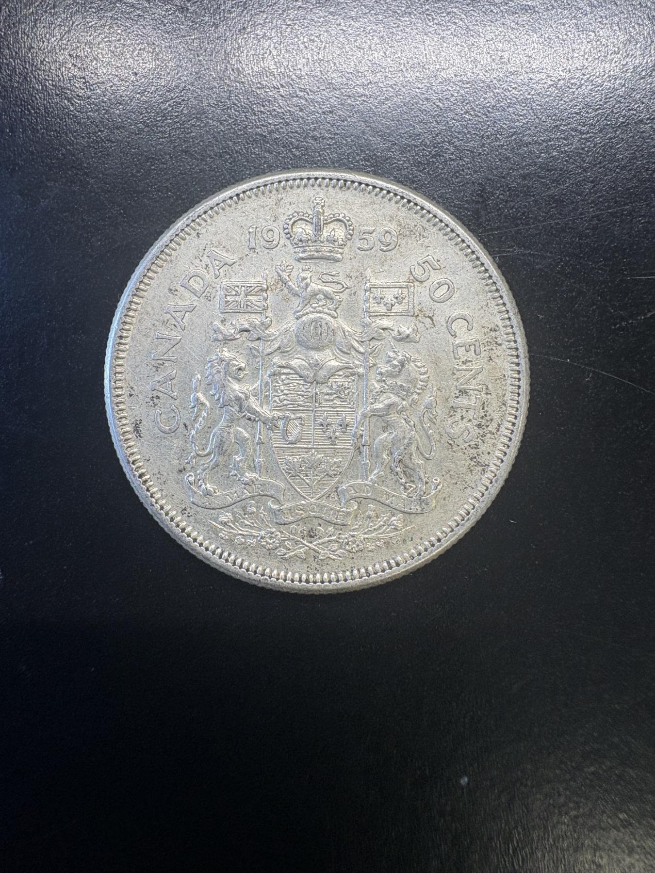 1959 Canada 50 Cent Piece