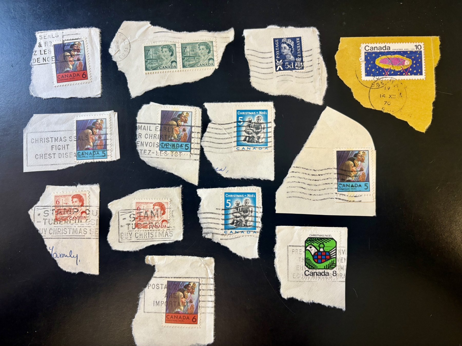 Canadian Stamps envelope mounted