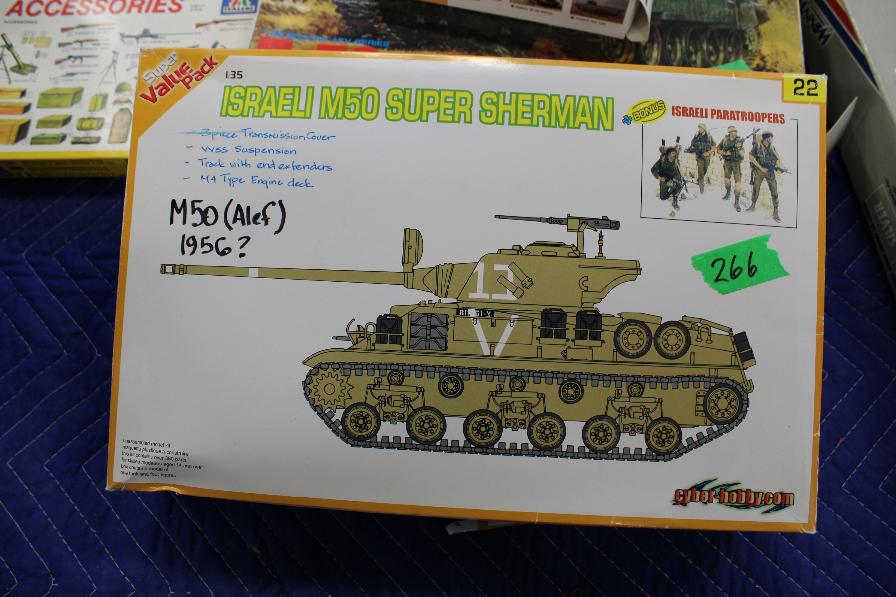 1:35 Scale Military Model Set Israeli M50 Super Sherman