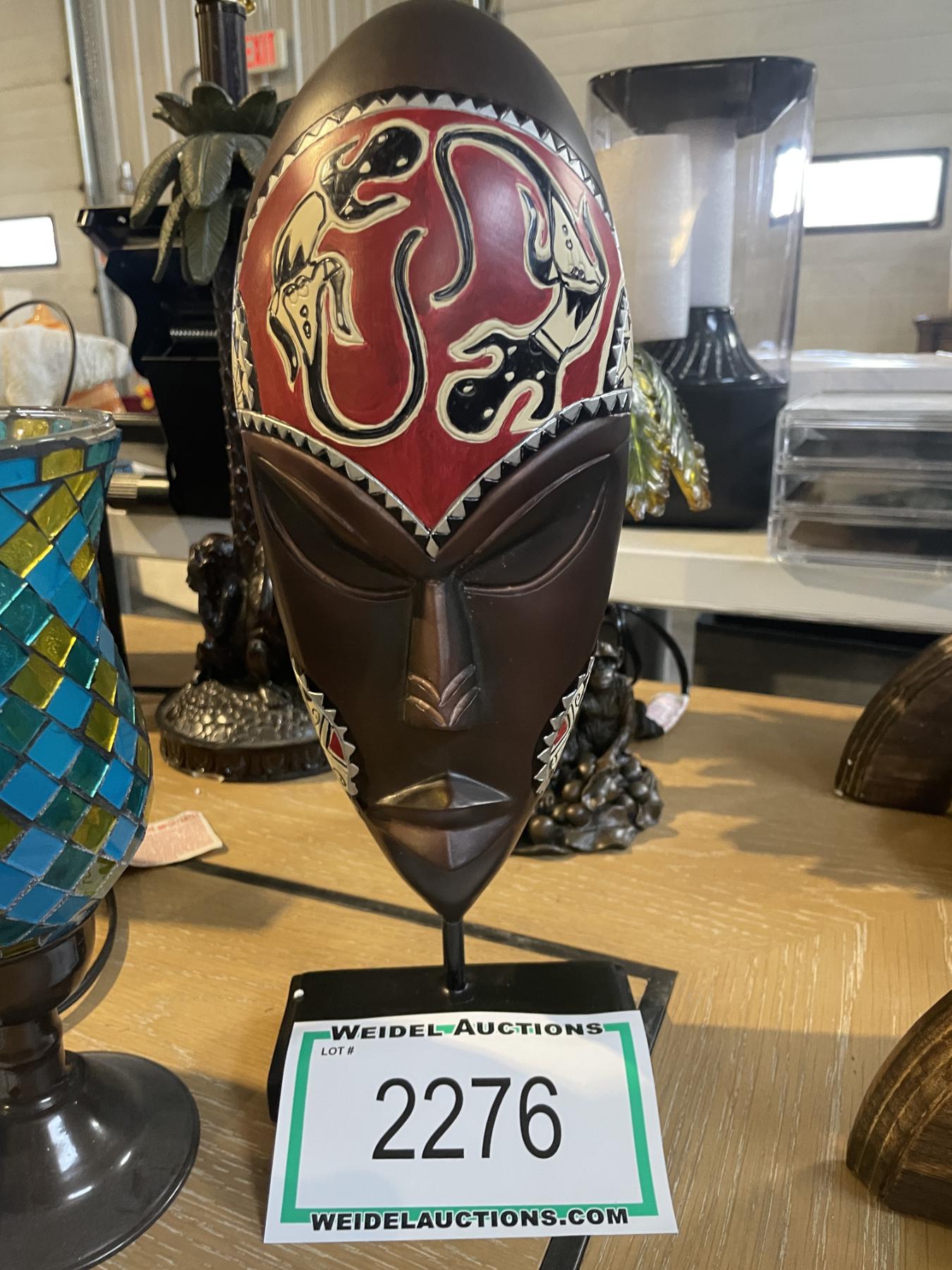 African Mask Statue