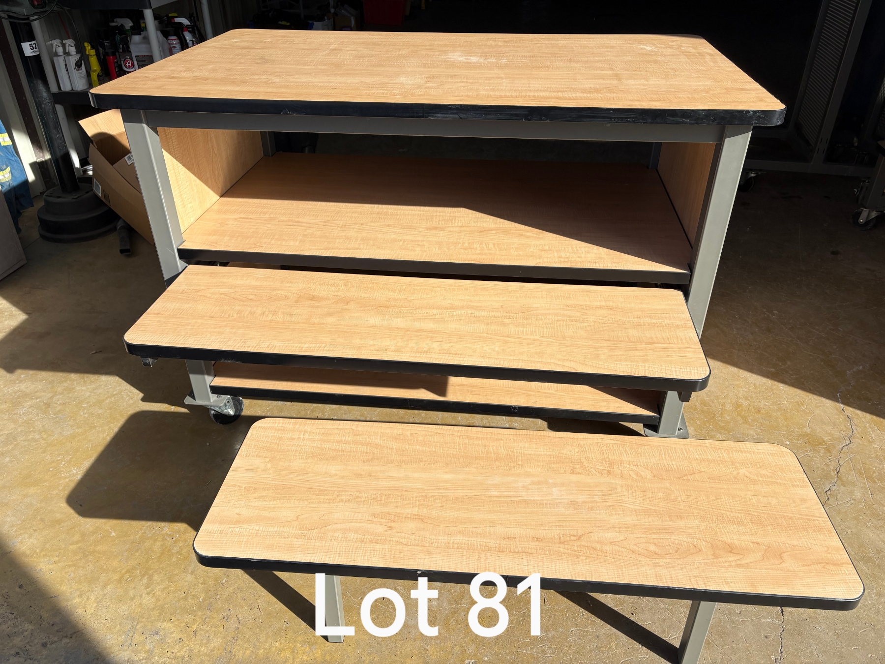 Harley Davidson Retail Display Stand with Bench - EG Auctions